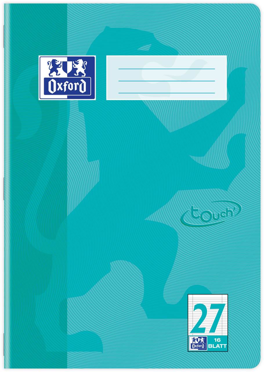 Oxford Touch Schulheft, L. 27, A4, 16 Blatt, aqua* Kaufen